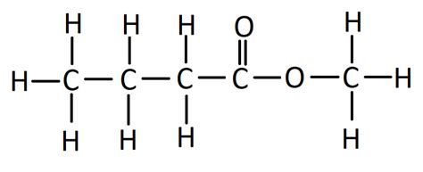What Is The Structural Formula Of Methyl Butanoate Quizlet