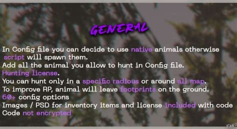 Fivem Script Complete Hunting For Esx