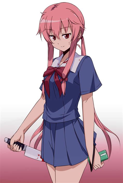 Gasai Yuno Mirai Nikki Drawn By Mousou Mousou Temporary Danbooru