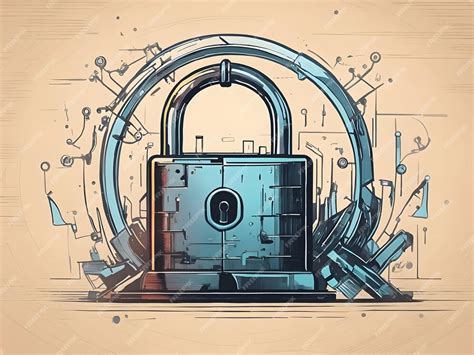 Premium Ai Image Flat Illustration Of Network Security Lock Concept