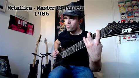 10 Famous Riffs On 8 String Guitar E Tuning Youtube