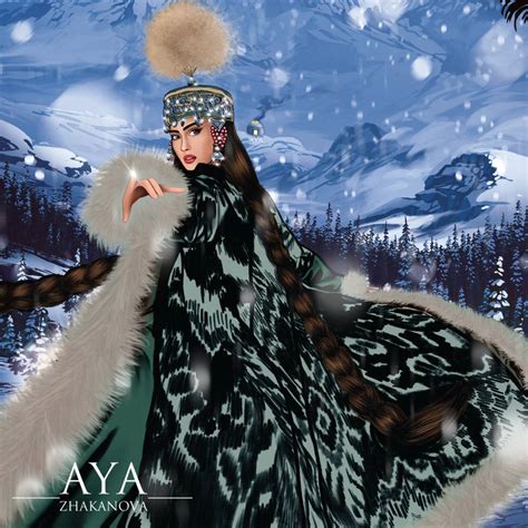 Winter Kazakh Girl By Ayazhakanova On Deviantart