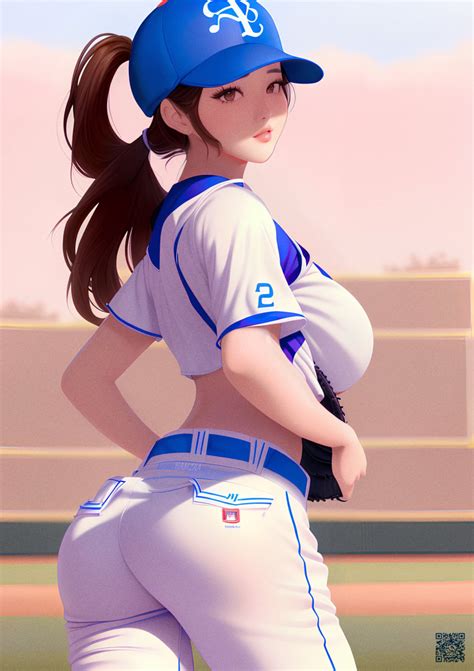 Rule 34 1girls 2023 Ai Generated Baseball Cap Baseball Uniform Big Breasts Boobs And Butt Pose