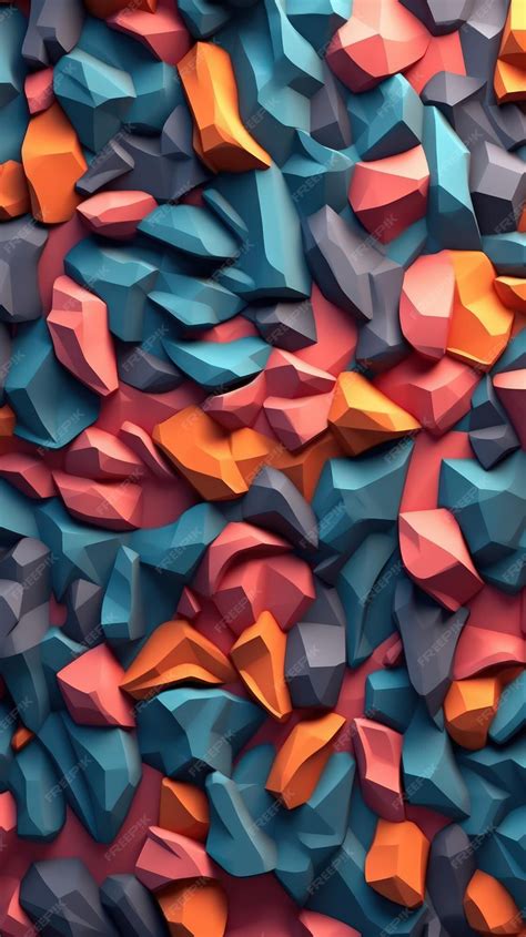 Premium Photo Contemporary Abstract Design With Fragmented Shapes And