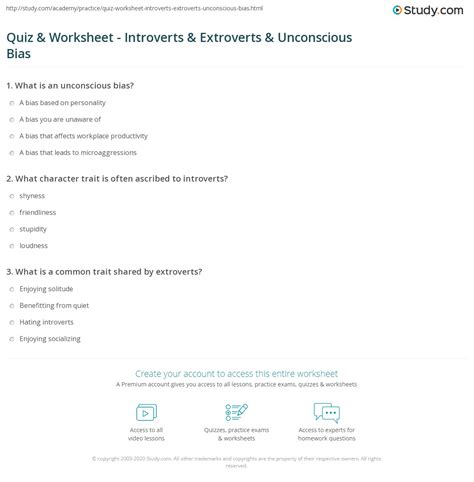 Introvert Vs Extrovert Quiz