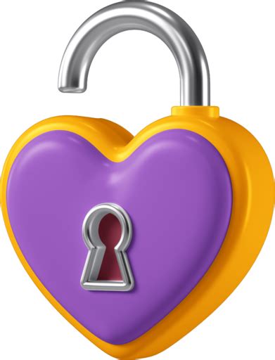 Lock Padlock Heart Love Romance Love Icons