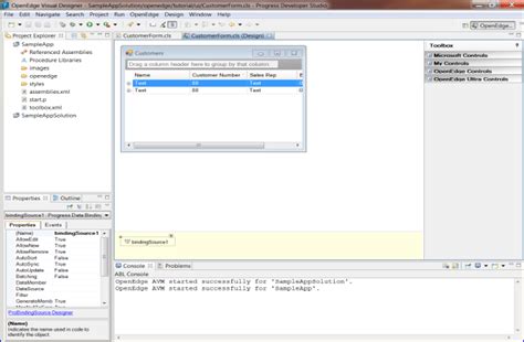 what is the openedge visual designer