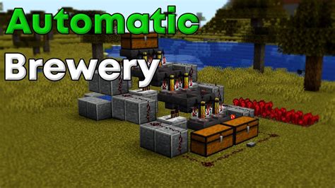 Minecraft Automatic Potion Brewing Machine Tutorial Youtube