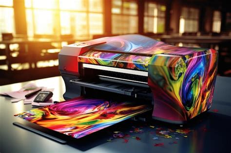 Printer With Versatile Connectivity Premium Ai Generated Image