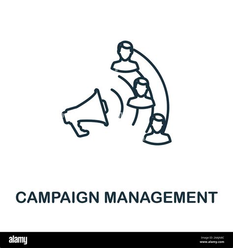 Campaign Management Outline Icon Thin Line Concept Element From Crm Icons Collection Creative