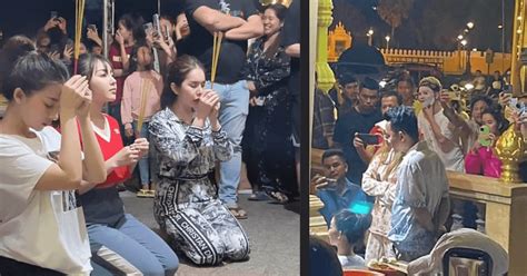 តែដេកតាមលេងទាន់ យប់មិញ ម៉ានីន នាំគ្នា៣នាក់ទៅស្បថ ផ្អើលមនុស្សម្នាររោមមើល មានវីដេអូ Khmerload