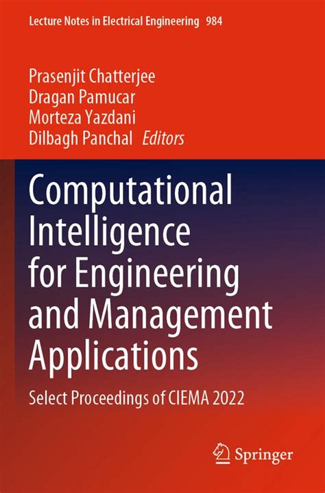 lecture notes in electrical engineering computational intelligence for
