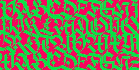 라틴 문자의 패턴입니다 영어 알파벳입니다 중세 유럽 스타일의 장식입니다 유럽 알파벳 916 세기 라마노게르만 문자 디자인을위한 아름다운 구성과 패턴 개성 개념에 대한 스톡