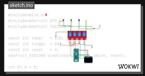 OLED Slave Wokwi ESP32 STM32 Arduino Simulator