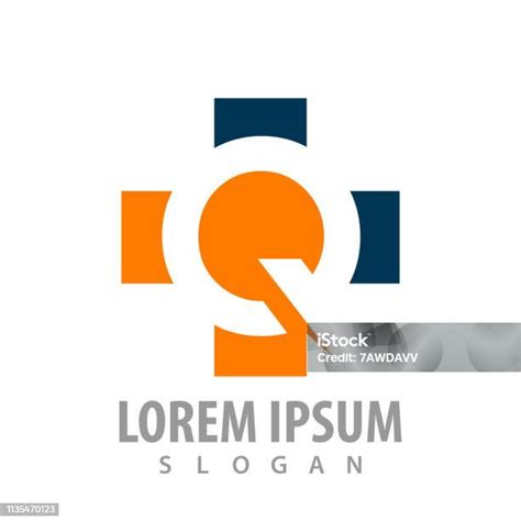 초기 편지 Q 로고 개념 디자인을 가진 십자가 부호 기호 그래픽 템플릿 요소 벡터 로고에 대한 스톡 벡터 아트 및 기타 이미지 로고 추상적인 0명 Istock