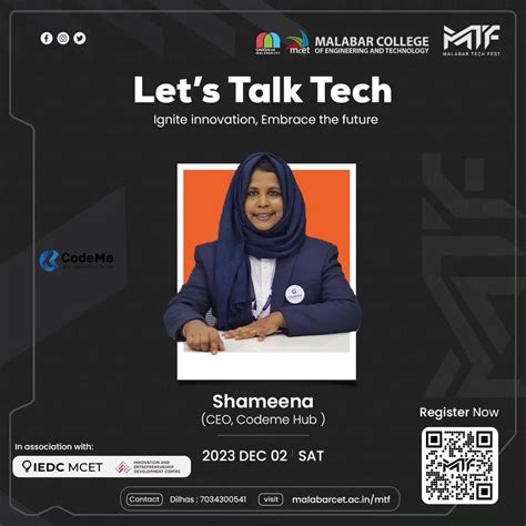 Malabartechfest Codeme Innovation Techtalk Flutterhackathon Shemeena Ka