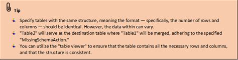 datatable automation merge table robility docs