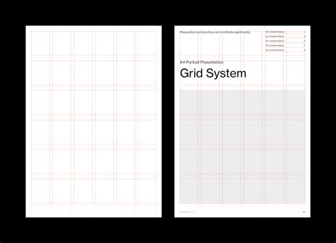 A4 Presentation Grid System For Indesign Portrait Behance