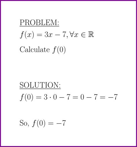 Calculate F 0 Where F X 3x 7 Calculate Value Of Function LUNLUN COM