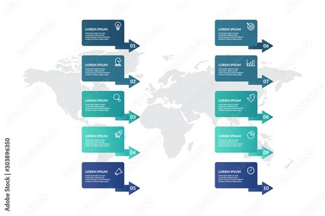 List Infographic Template Design Business Infographic Concept For Presentations Banner