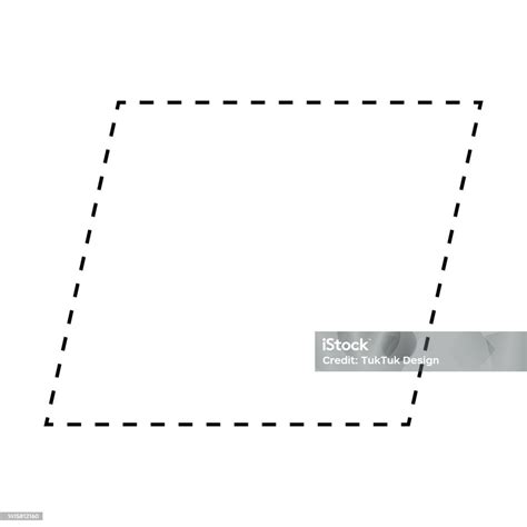 Parallelogram 심볼 파선 모양 벡터 아이콘 크리에이티브 그래픽 디자인 Ui 요소 픽토그램 0명에 대한 스톡 벡터 아트 및 기타 이미지 Istock