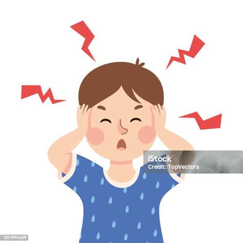 얼굴 표정과 감정 찡그린 얼굴과 분노 벡터 일러스트를 보여주는 어린 소년 개념에 대한 스톡 벡터 아트 및 기타 이미지 개념 격노한 귀여운 Istock