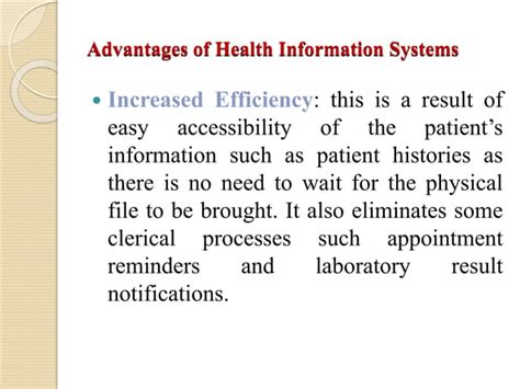 Health Information Systems His PPTX Technology Computing