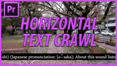 Create Horizontal Text Crawl In Adobe Premiere Pro CC Adobemasters
