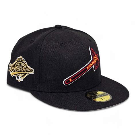 Atlanta Braves Black Tomahawk Leon In The Lab 1995 Ws Patch Gray Uv