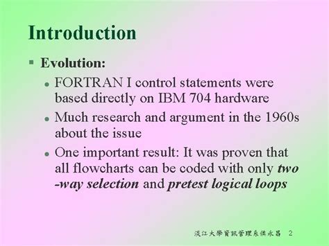 Statementlevel Control Structures Introduction Levels Of Control Flow