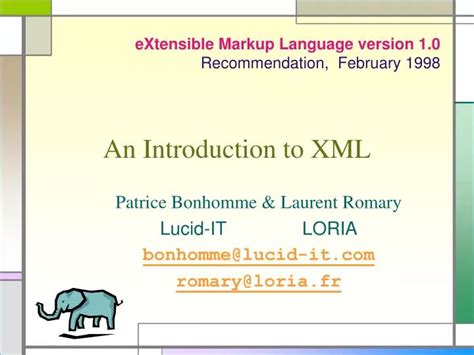 Ppt An Introduction To Xml Powerpoint Presentation Free Download