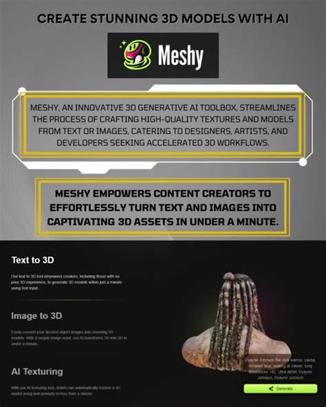 Boost Your 3d Creative Workflow With Meshy Rajni Jaipaul Posted On The Topic Linkedin