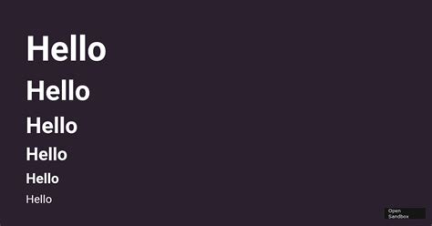 Html And Css Forked Codesandbox