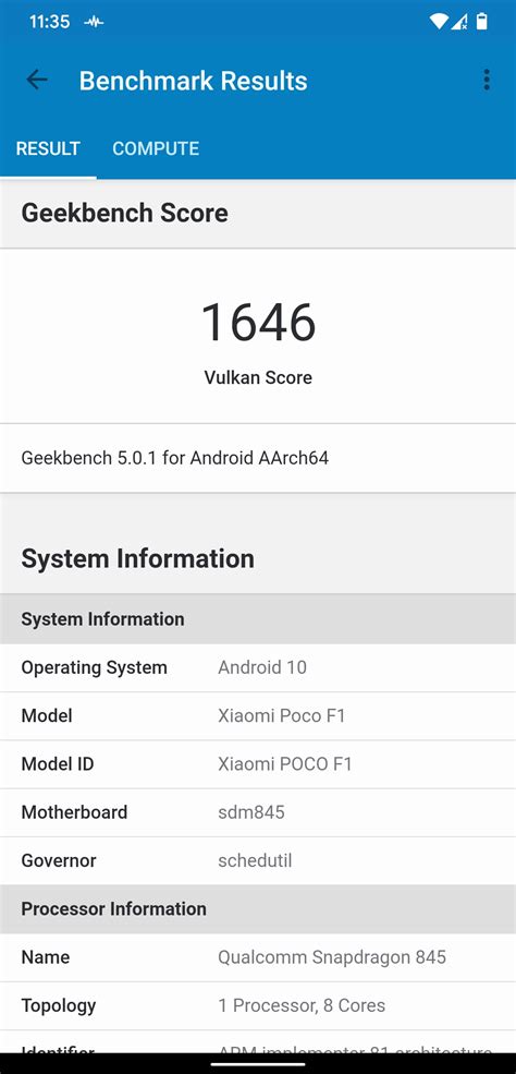 Im Running Pe10 And This Is My Vulkan Result Same Test On Lastest