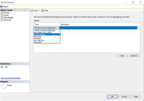 Create Sql Extended Events Session Using Ssms New Session Dialog