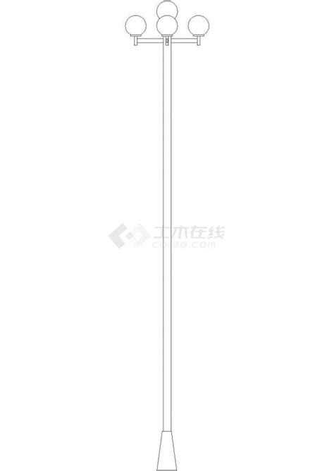某地多个路灯结构大样图纸 土木在线