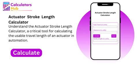 Actuator Stroke Length Calculator Online