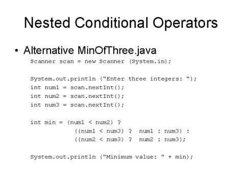 Boolean Expressions And If Flow Of Control Conditional