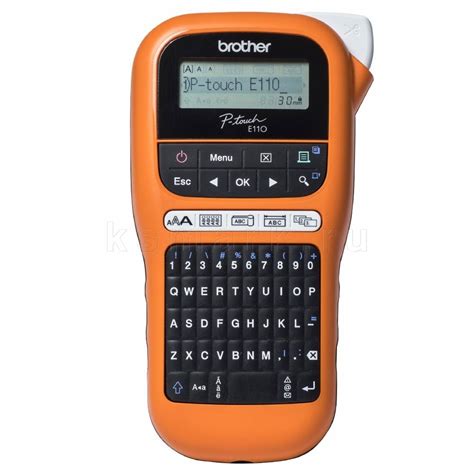 Brother PT-E110VP. Портативный маркировочный принтер этикеток и наклеек ...