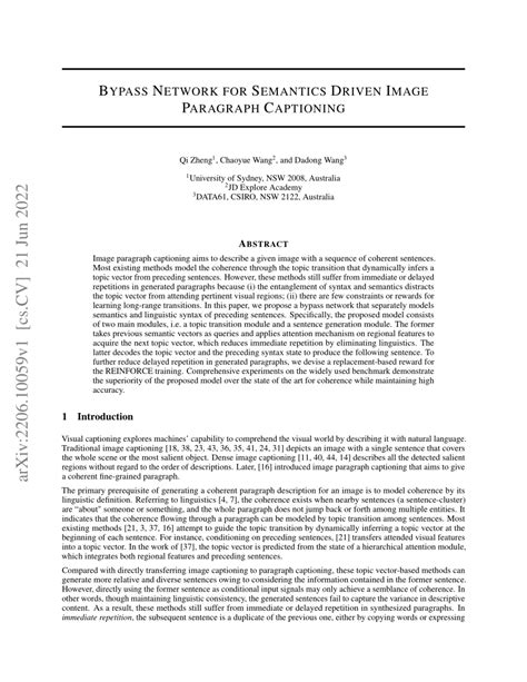 Pdf Bypass Network For Semantics Driven Image Paragraph Captioning
