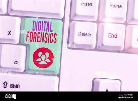Conceptual Hand Writing Showing Digital Forensics Concept Meaning Investigation Of Material
