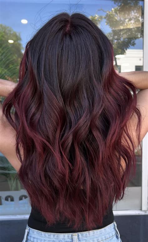 Wine Dark Red Hair