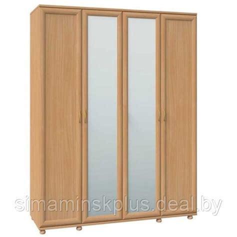 Шкаф 4х ств с зеркалом Лира 1785 02М 1794х612х2193 Бук бавария Id 212125882 цена 756 33