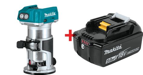 Makita 18v Lxt Brushless Cordless Compact Router With Battery