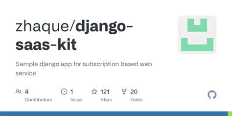 Github Zhaquedjango Saas Kit Sample Django App For Subscription