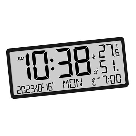 Kowaku Desk Clock Digital Wall Clock Lightweight Lcd Display Desktop