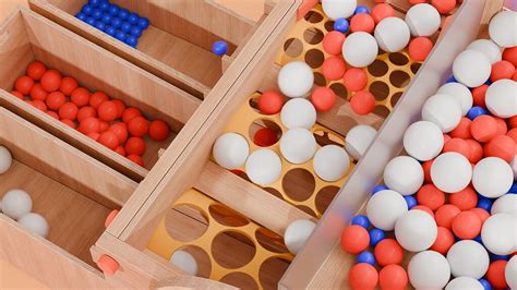 Mesmerizing Ball Sorting Machine Simulation Animations Blender