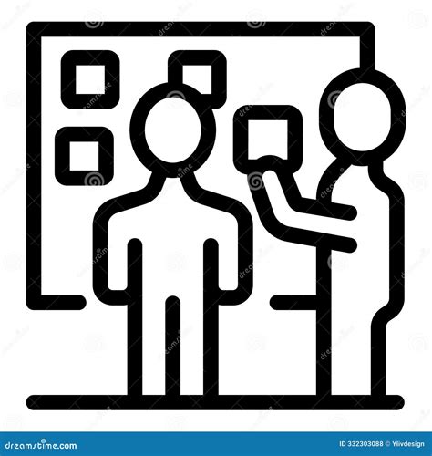 Businessman Putting Sticky Note On Kanban Board For Agile Task Management Stock Illustration