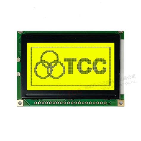 20 Pin Graphic Lcd Screen 128x64 Stn Yellow Green Monochrome Lcd Module Graphic Lcd Screen And