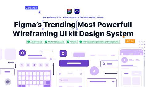 Figmas Trending Most Powerfull Wireframing UI Kit Design System Zara Figma